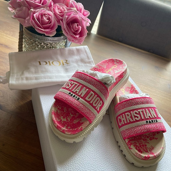 Dior | Shoes | New Collection Dior Slides Perfect Pink For Summer ...